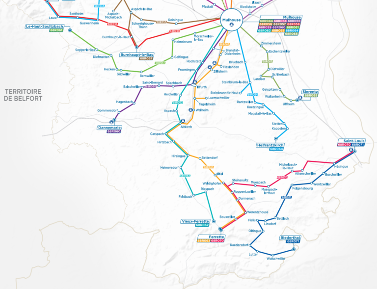 Lignes de cars interurbains - PETR Sundgau